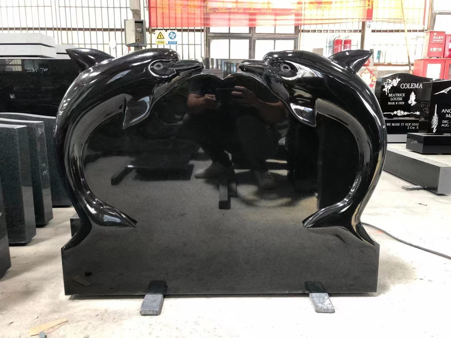 Wholesale Black Marble Grave Tombstone Monument Headstones