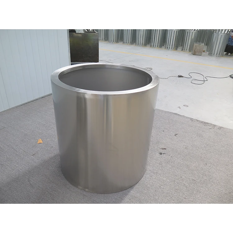Customized Stainless Steel Flower Pots for Outdoor Plants