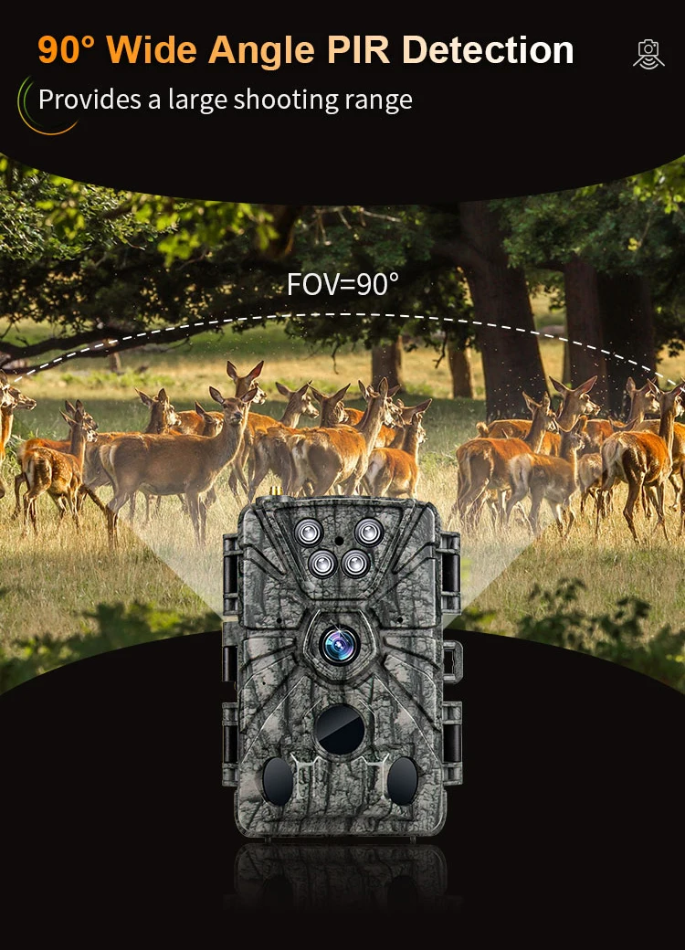 Hiicam Outdoor Security Wireless Night Vision Infrared Wildlife Thermal ...