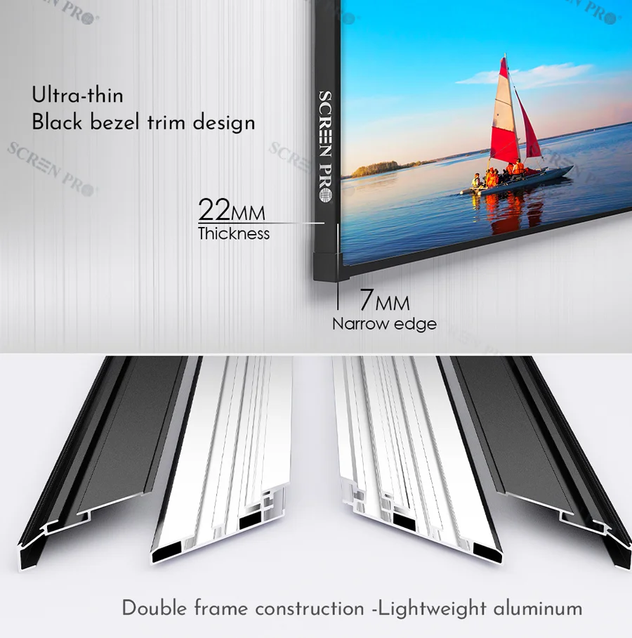 200 Inch Alr Screen 4k Ultra Hd 16:9 Ambient Light Rejecting Fixed ...