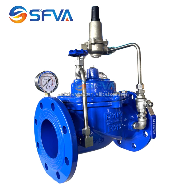 200X PN16 DN100 연성 철 수압 감소 제어 밸브| Alibaba.com