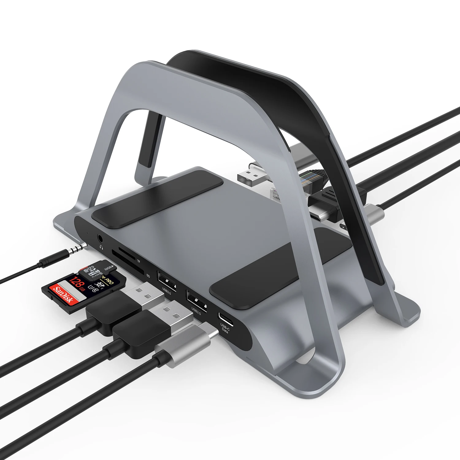 Customized Pulwtop 5 Gbps Usb C Hub Docking Station Laptop 9 In 1 Hub ...