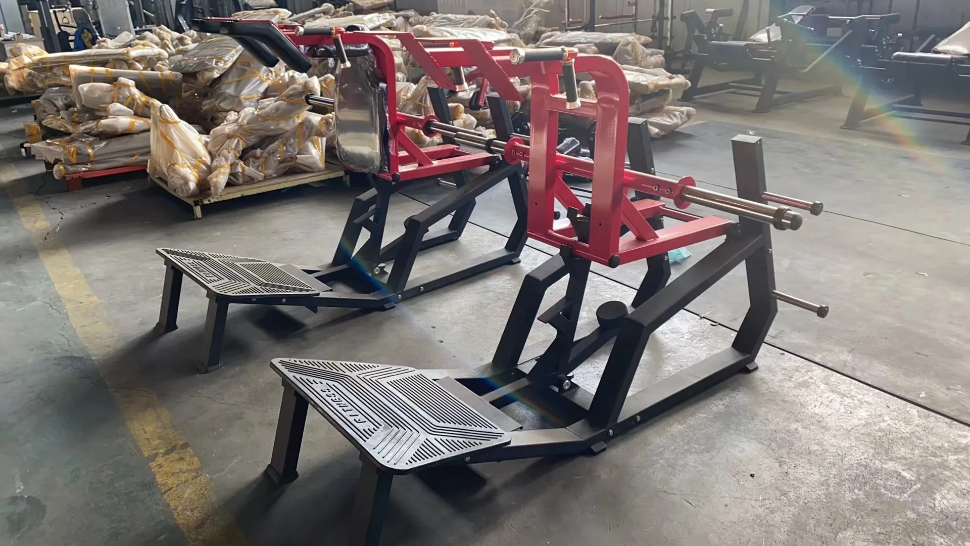 Commercial Gym Equipment Pin Loaded Body Building Machine V-squat Rack ...