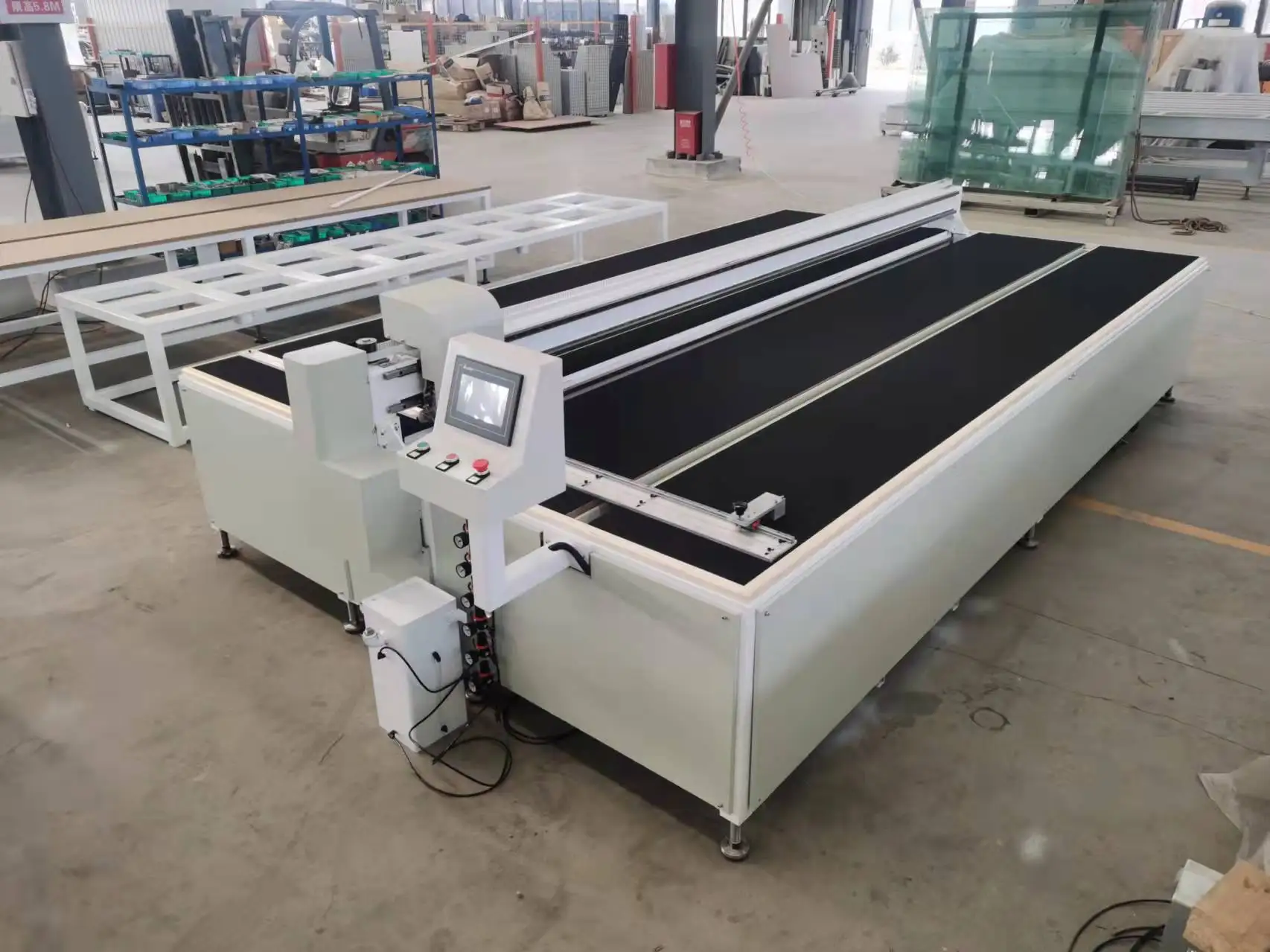 3660 X 2440 mm Laminated Glass Cutting Machine Semi Automatic Type ...