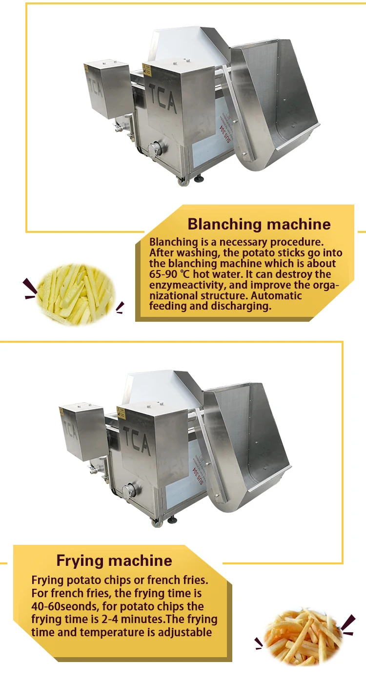 New 100kgh 200kgh Small Semi-automatic Equipment Frozen French Fries ...