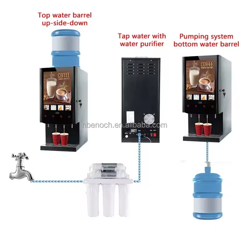 Milk Tea Vending Machine Hot Ice Fully Automatic Commercial Instant ...