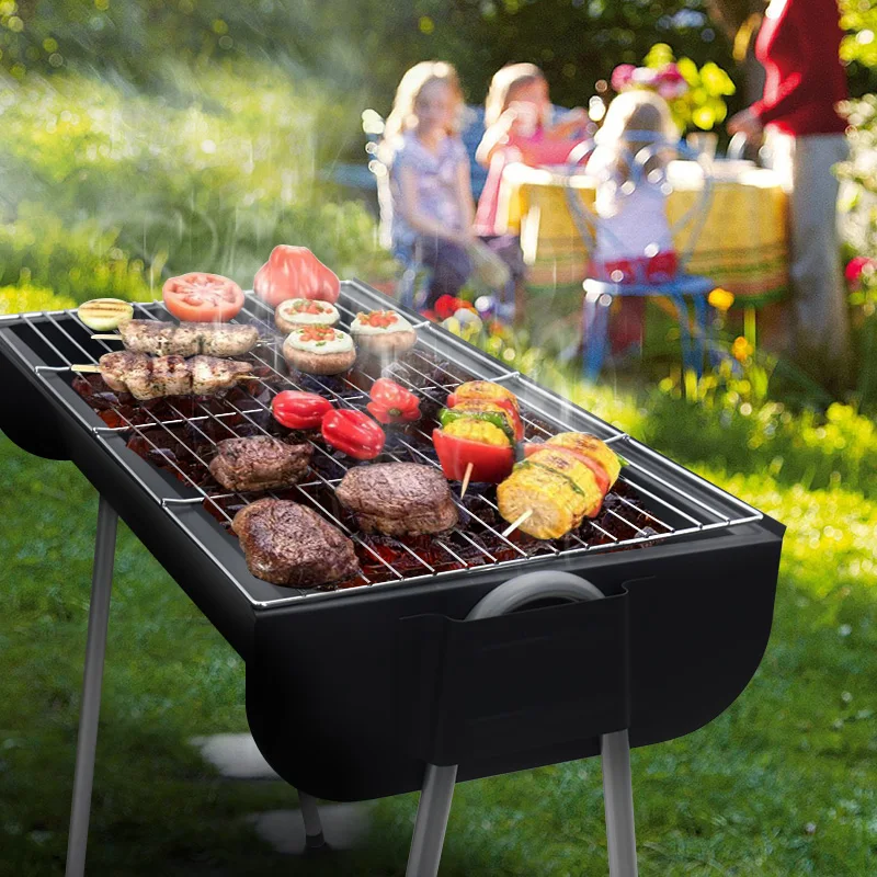 Garden Camping Barbecue - Large Half Barrel BBQ Grills