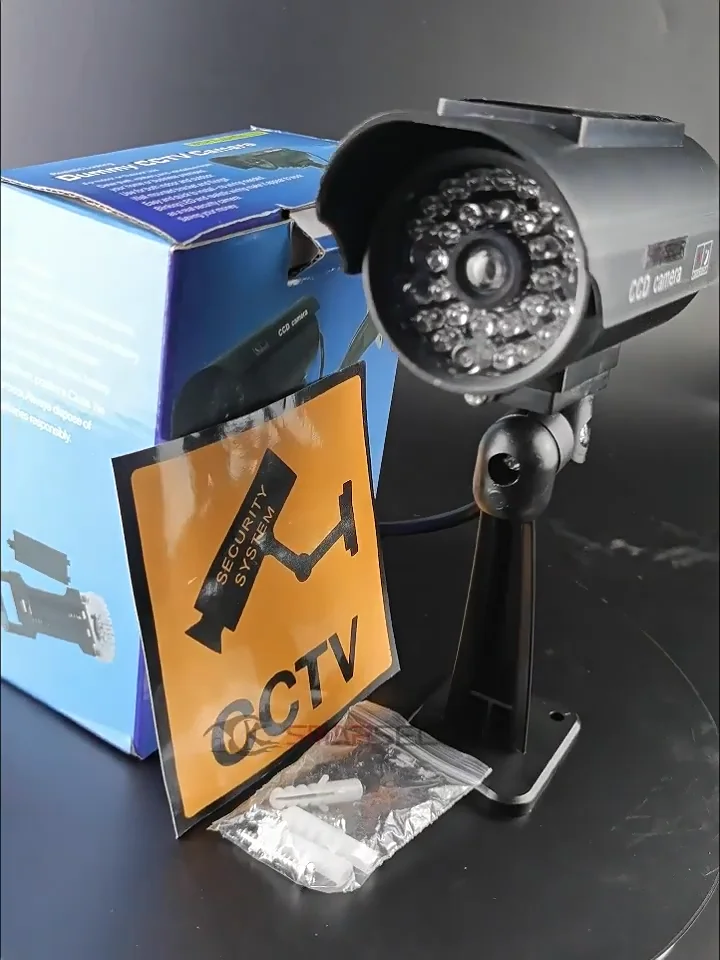 Saikiot Solar Fake Camera Outdoor Cctv Simulation Dummy Camera Home ...