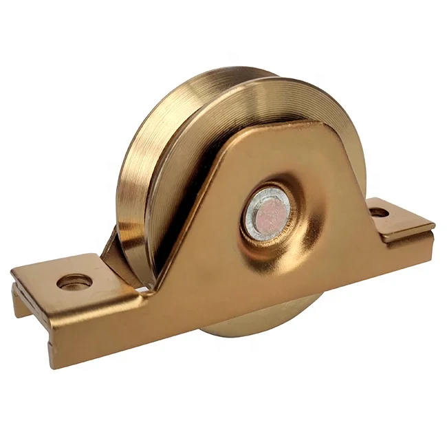 Sliding Door Roller Guide Rail V Groove Caster With Bracket - Buy Steel ...