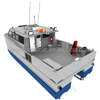 Grandsea 15m Aluminum Catamaran Work Boat With Crane - Buy Work Boat ...