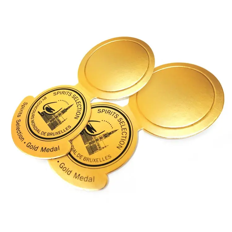 Hot Stamping Whisky Neck Wine Bottle Neck Hanger Promotion Tag Printing ...