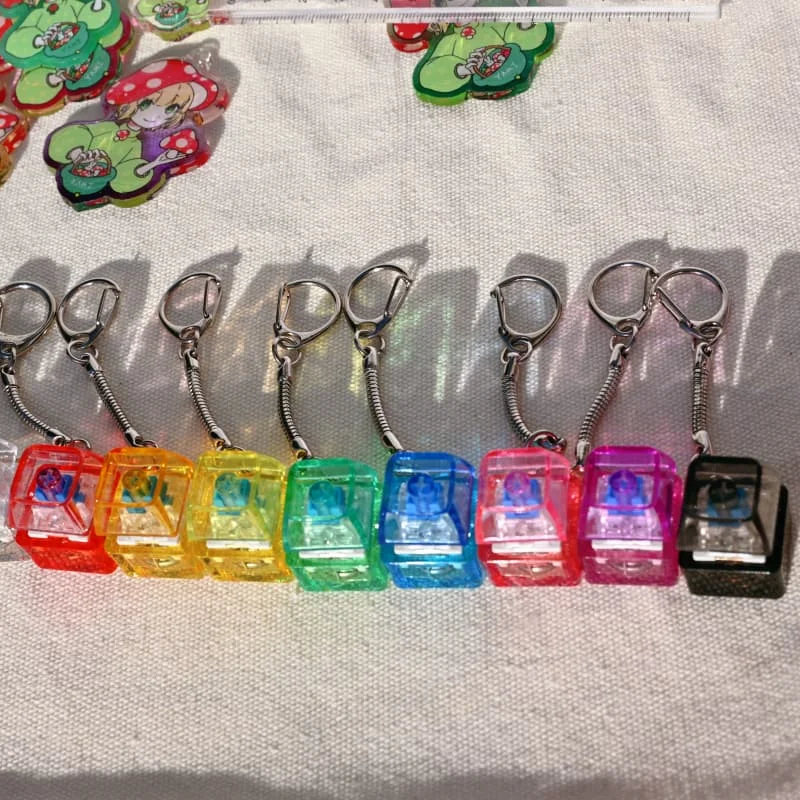 Custom Printing Logo Keychain | Acrylic Anime Keycaps | Personalized ...