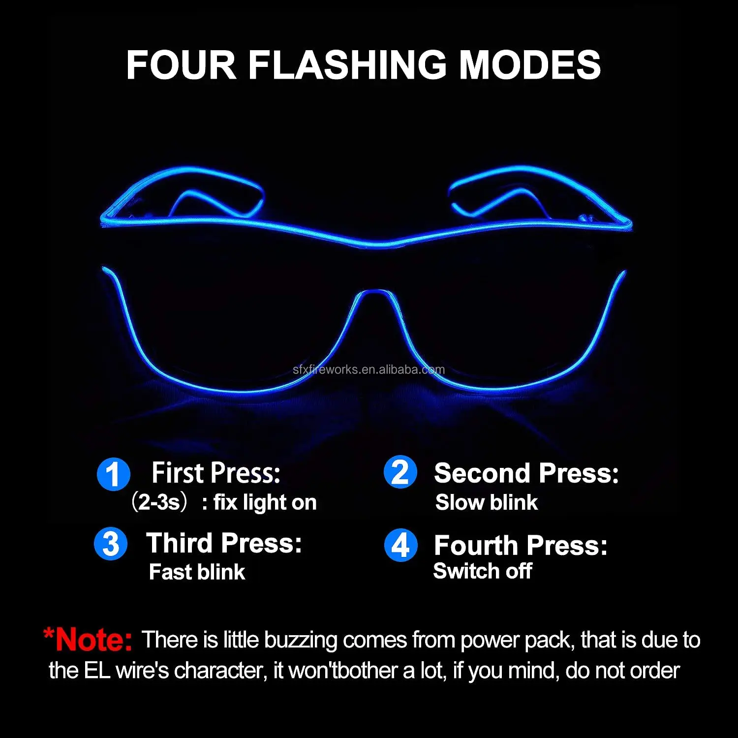 Custom Logo Glow in Dark Party Gifts - LED Light up Glasses