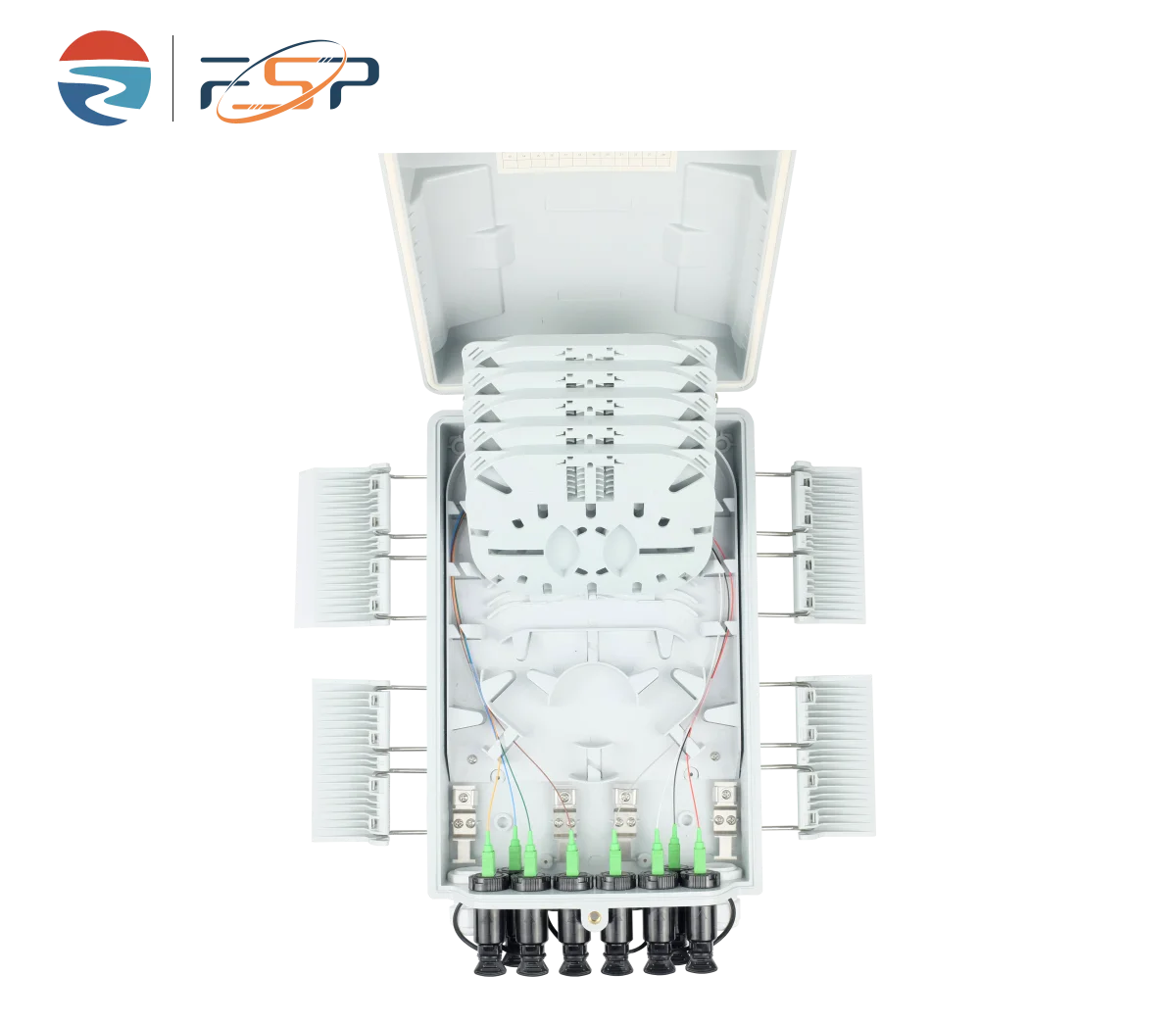 Outdoor 8 Cores FTTH Fiber Optic Splitters Pre-Connectorized Optic ...