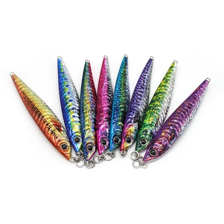 Saltwater Boat Fishing Slow Pitch Jigging Lead Vertical Metal Jig Tuna ...