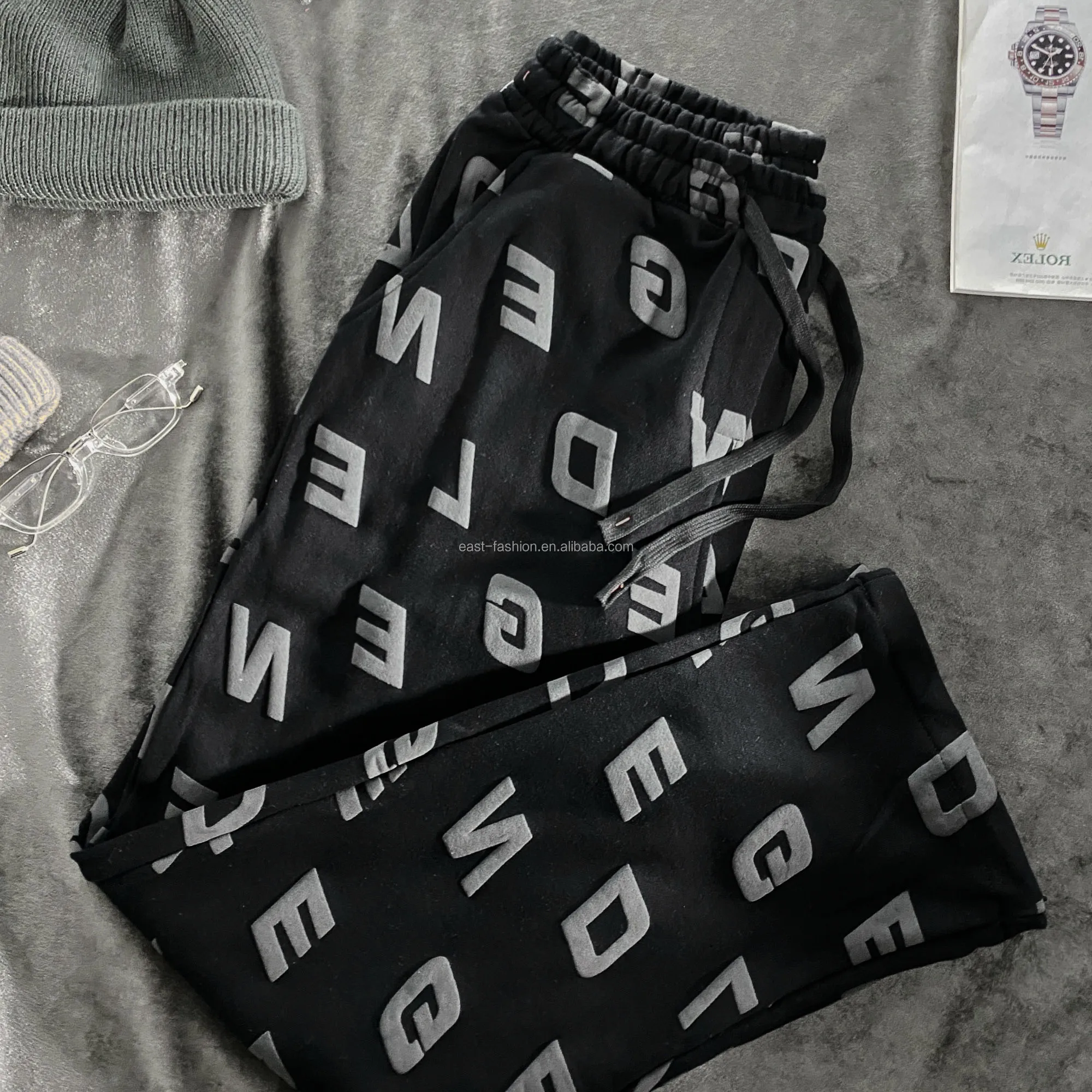 Custom Joggers Sweatpants For Men Puff Print Sweatpants - Buy Custom ...