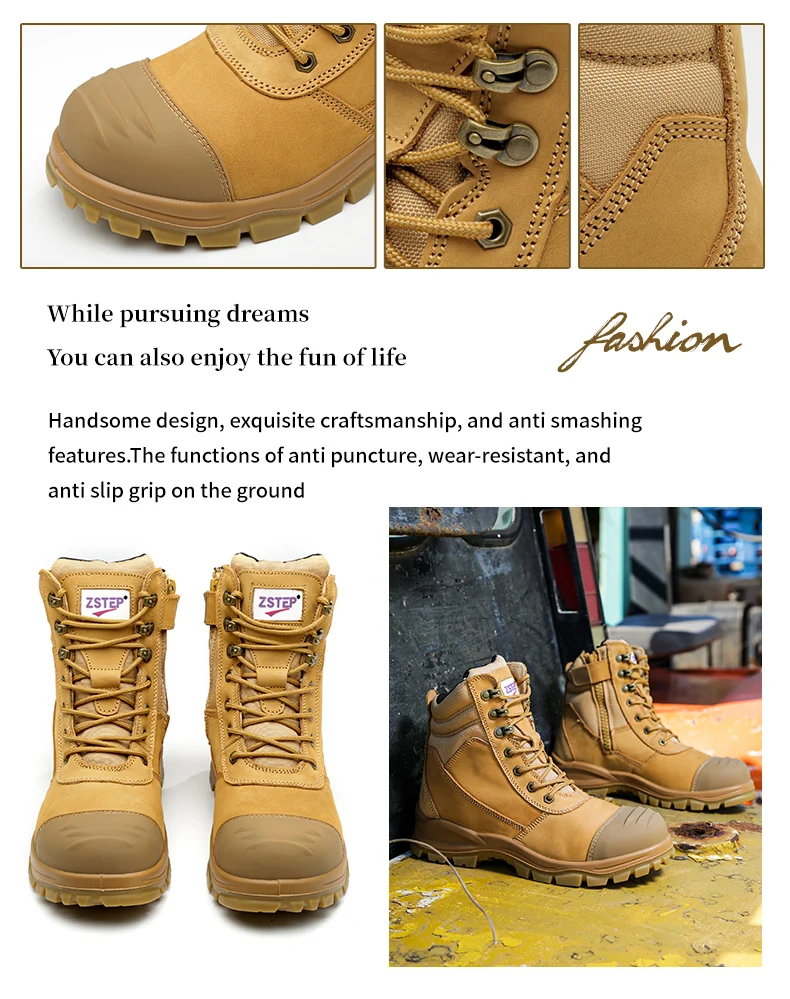 Zstep Safety Boots - Durable TPU Work Shoes for All Seasons