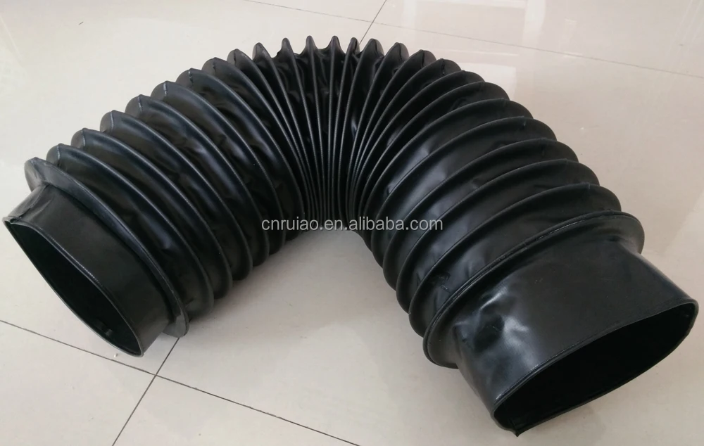 Flexible Hydraulic Cylinder Zipper Accordion Rod Bellow Cover Sewn ...