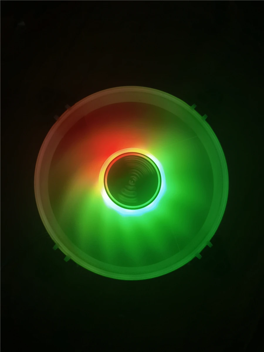 12cm Control Real Rgb Rgb Color Changing Led Symphony Cooling Mute ...