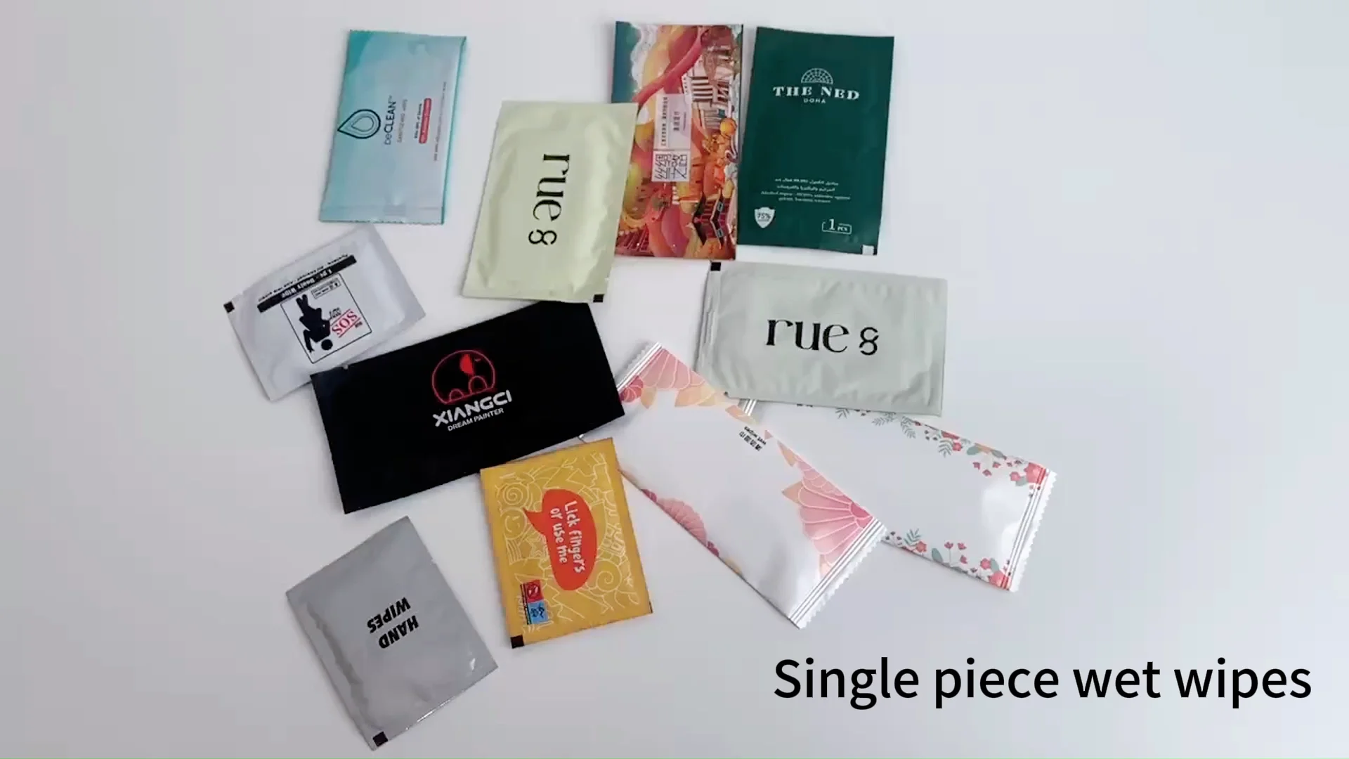 Custom Design Single Packed Cleaning Wet Tissue Individual Hand And ...