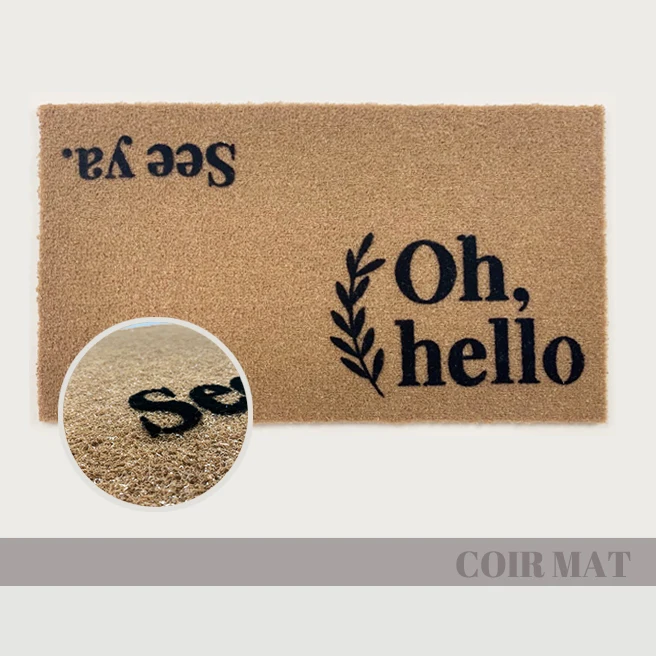 DONGWO Anti-slip Welcome Carpet 100%Polyester Fiber Artificial Coir ...