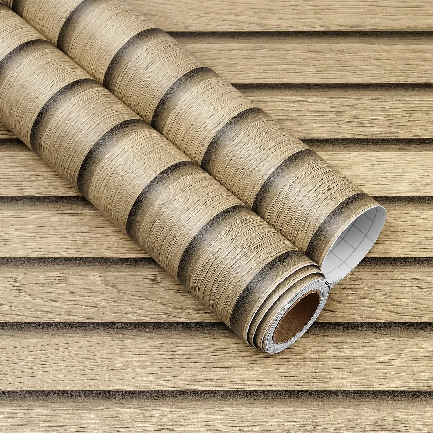 Wholesale Waterproof 3d Wooden Slat Wallpaper Wood Design Peel And ...