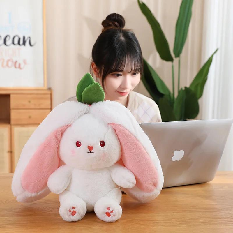 Wholesale Custom Kawaii Plush Rabbit And Carrot Changing Toy Bunny ...