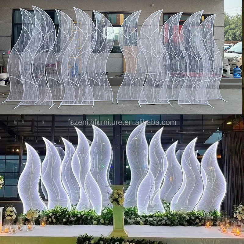 Alibaba.com: Wrought iron wedding arch backdrop, waterweed-shaped ...