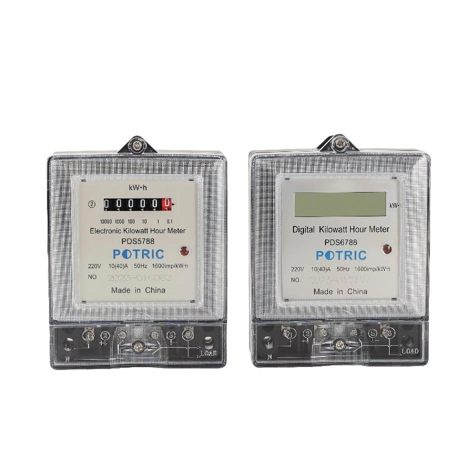 Din Rail Electricity Digital Power Energy Meter Watt Kwh Wattmeter ...