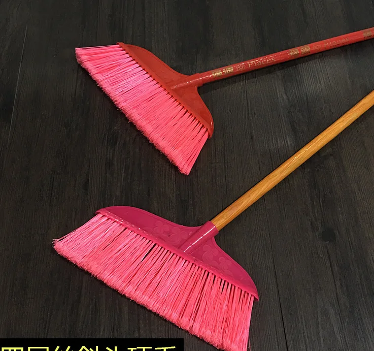 Pvc Coarted Handle Wooden Stick Mop Broom Sweeper With Stick Floor ...