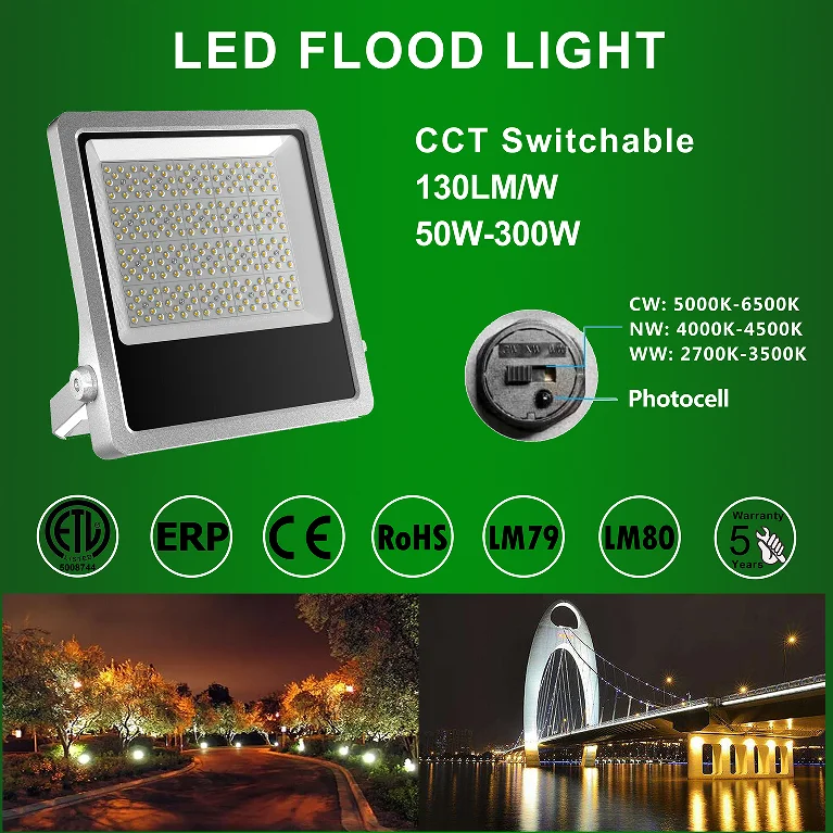 120 Degree High Brightness 130lm/w Garden Flood Lighting Ip68 Led Flood ...
