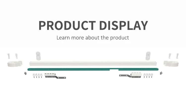 Electrophoresis Motorized Curtain Rail Trietex Aluminum Track For ...