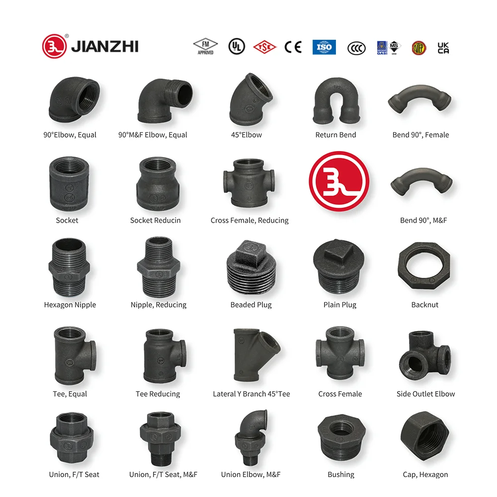 JIANZHI Elbow Gi Nipple Handrail Pipe Fittings 2 Inch Galvanized Metal ...