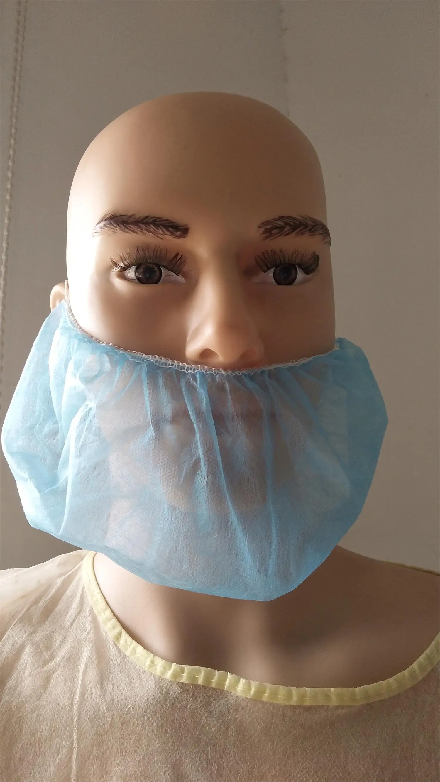 Factory Wholesale Disposable Non-woven Face Mask Beard Net Beard Cover ...