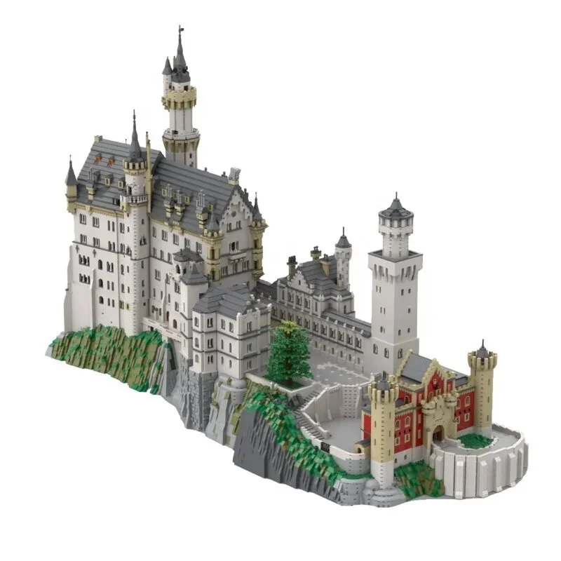 Factory Outlet 57491pcs Moc-123380 Moc Neuschwanstein Castle Street ...