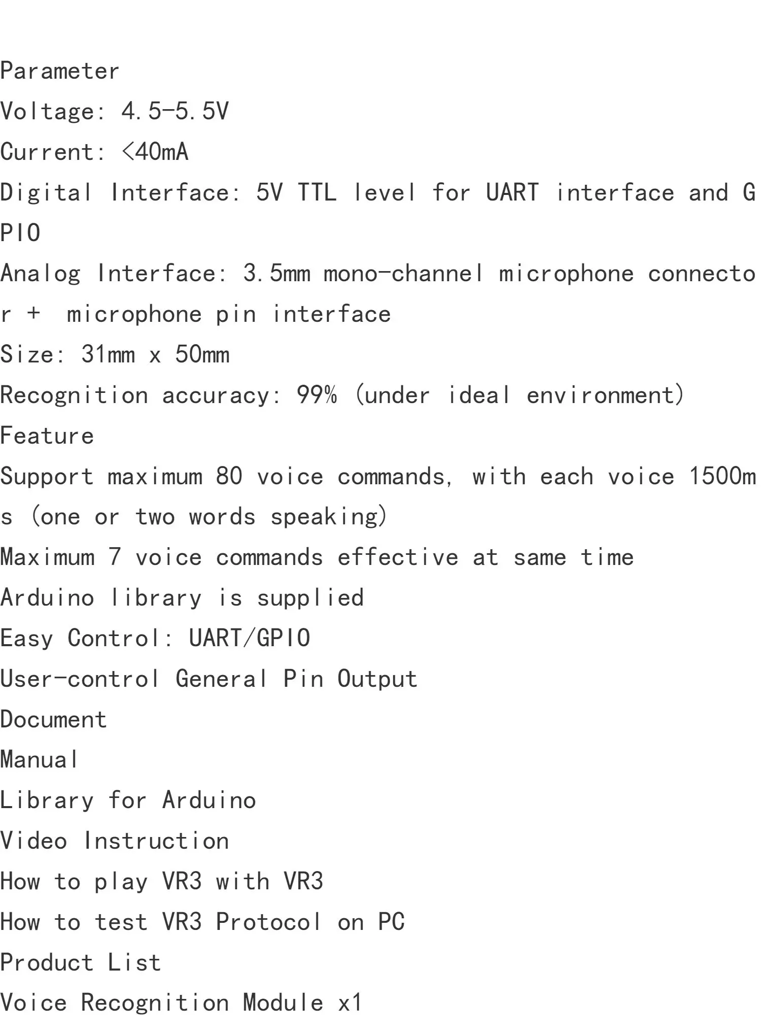 Speak Recognition Voice Recognition Module V3 Voice Recognition Buy Recognition Iris