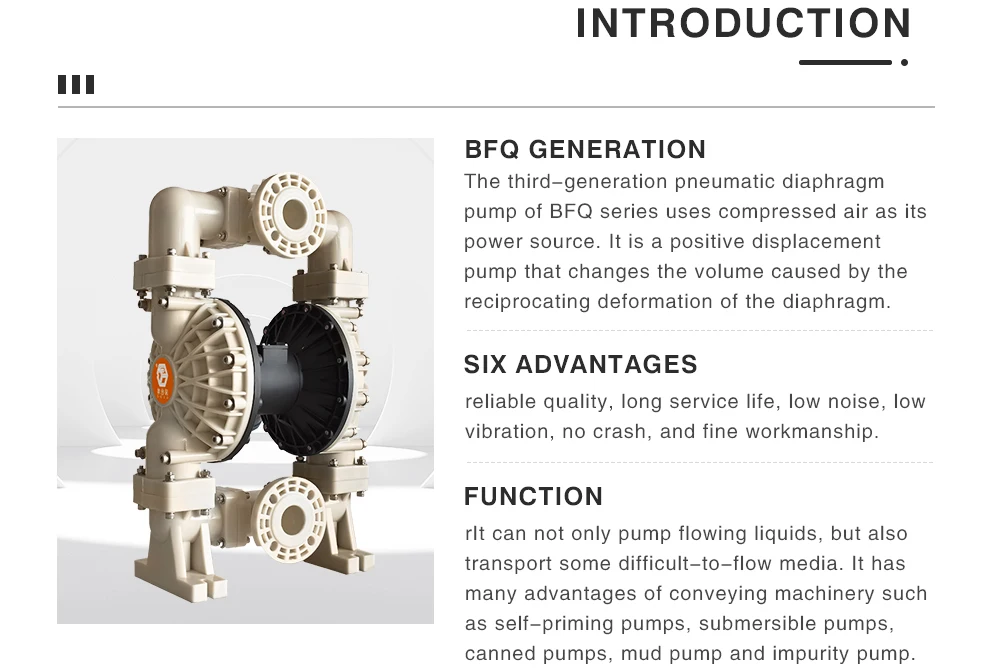 BFQ-50F pneumatic diaphragm pump_BFQ/D Large Flow Diaphragm Pump_GODO ...