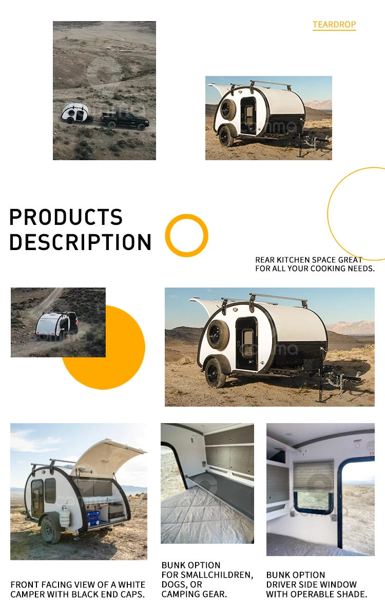OTR Comma Teardrop Camper - Lightweight Smart Caravan Body