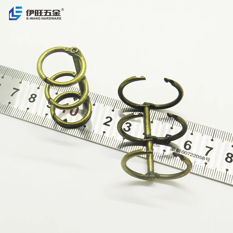 Bronze 40mm 3 Ring Binder Desk Calendar Ring For File Magazine - Buy 3 ...