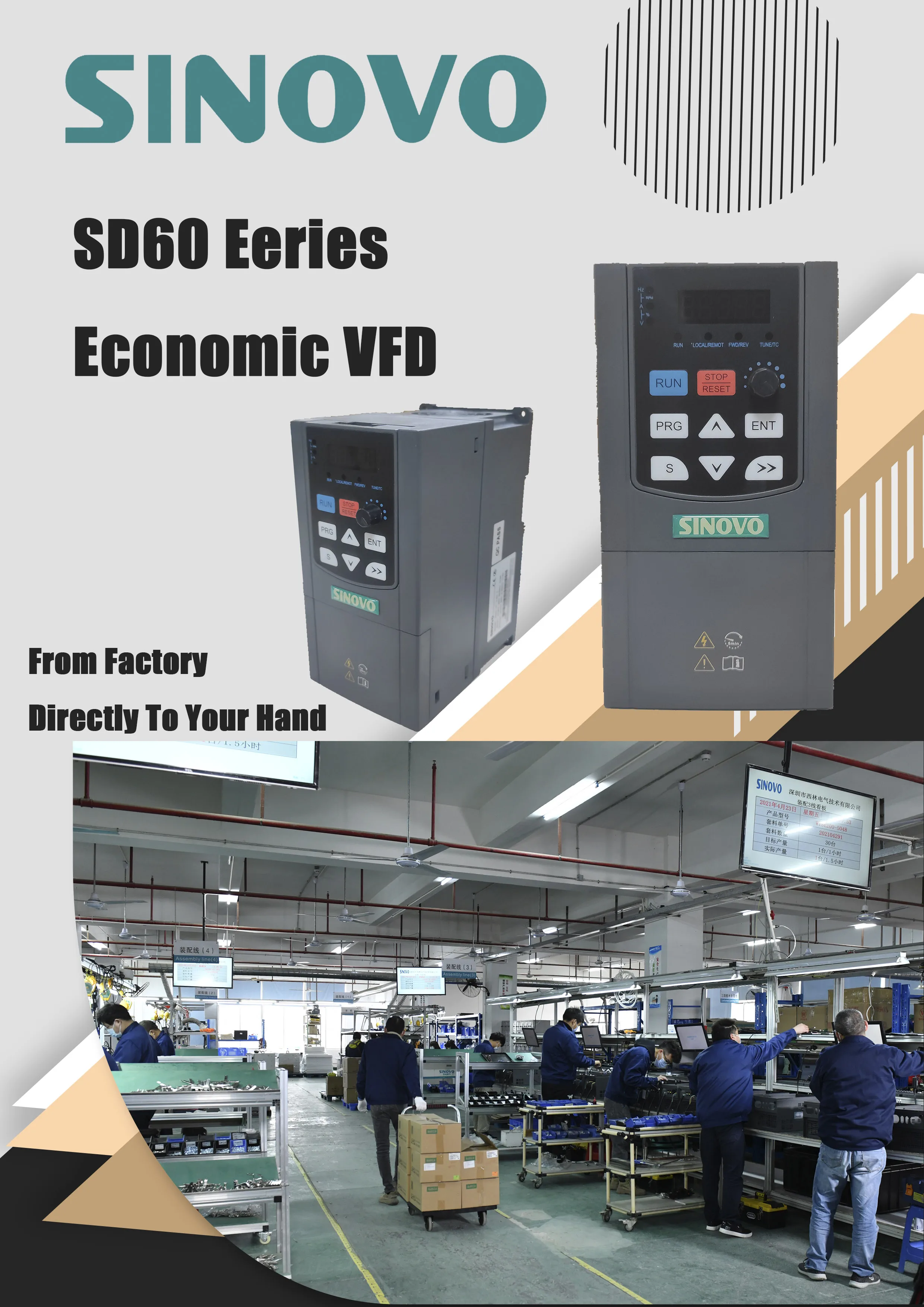 Sinovo Sd60 Ceramic Economic 220v Single Phase Input Output 220vac Vsd ...