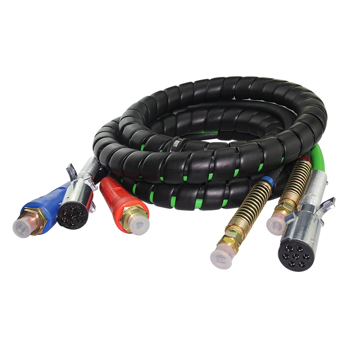 12ft 3 in 1 Truck Air Line ABS Power Cable - Reliable Brakes