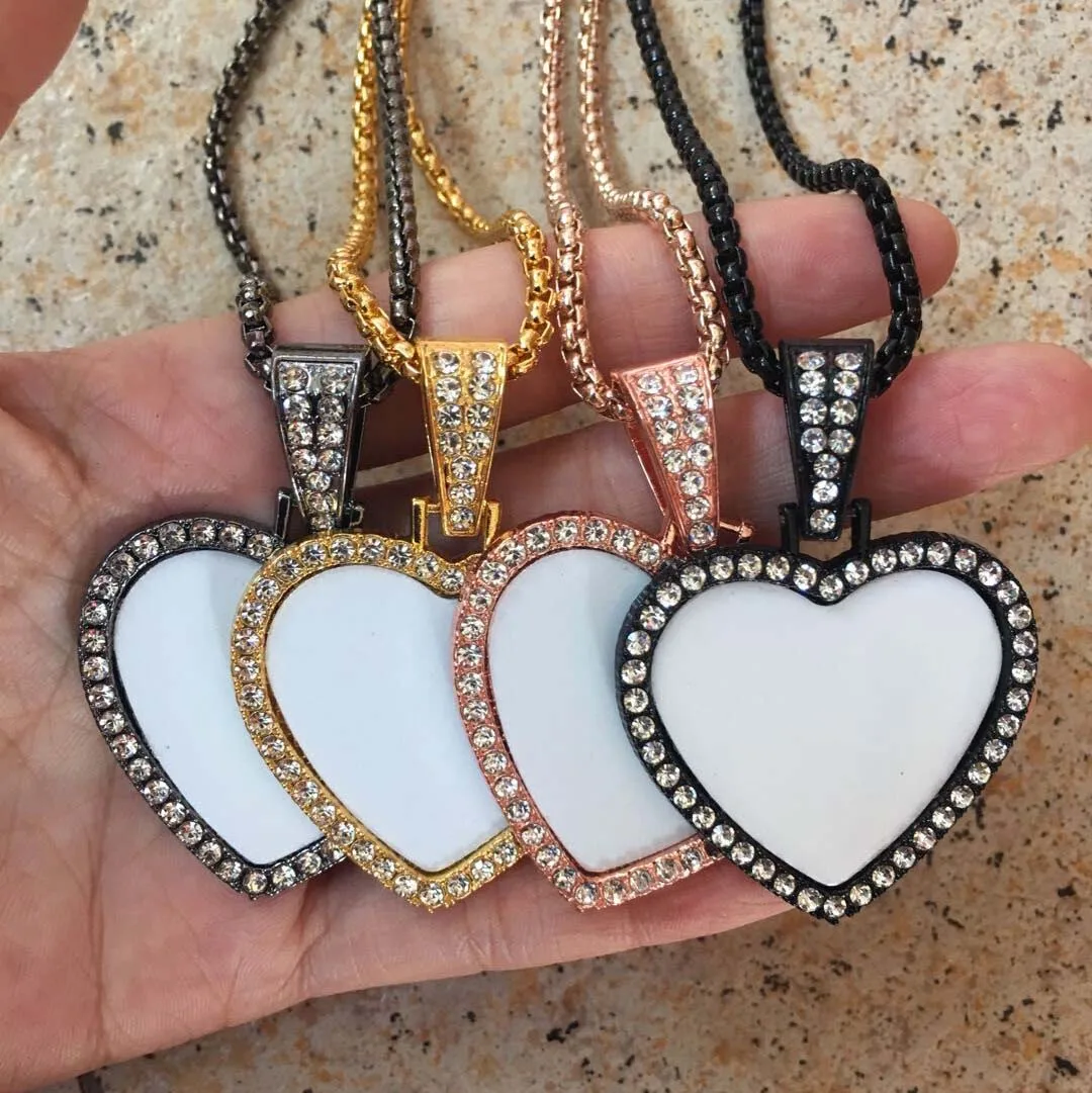 Wholesale Hiphop Jewelry Sublimation Necklaces Pendants Blanks For ...