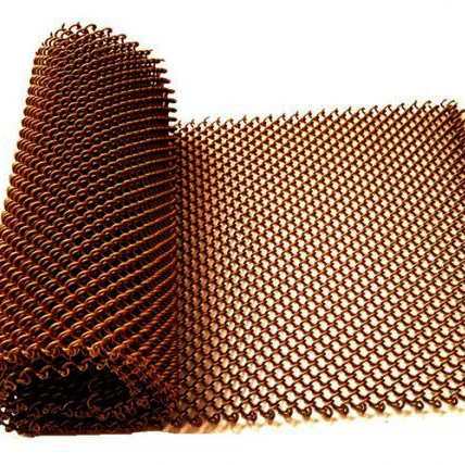 Coiled Wire Fabric Metal Mesh Curtain Mesh for Space Partition