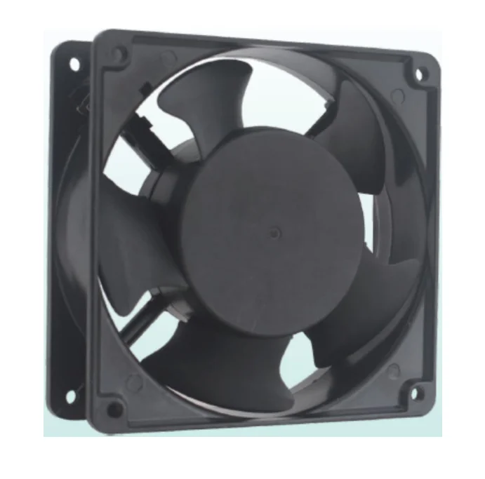 high quality 220V AC axial cooling fan 120x120x38mm dual ball bearing 2 wires industrial cooling ...