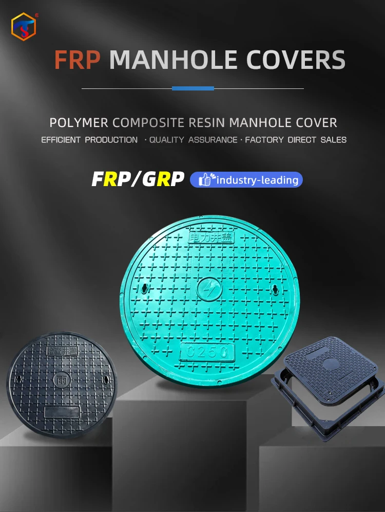 Smc Bmc Fiberglass Ventilated Manhole Cover Composite Plastic Cover for ...