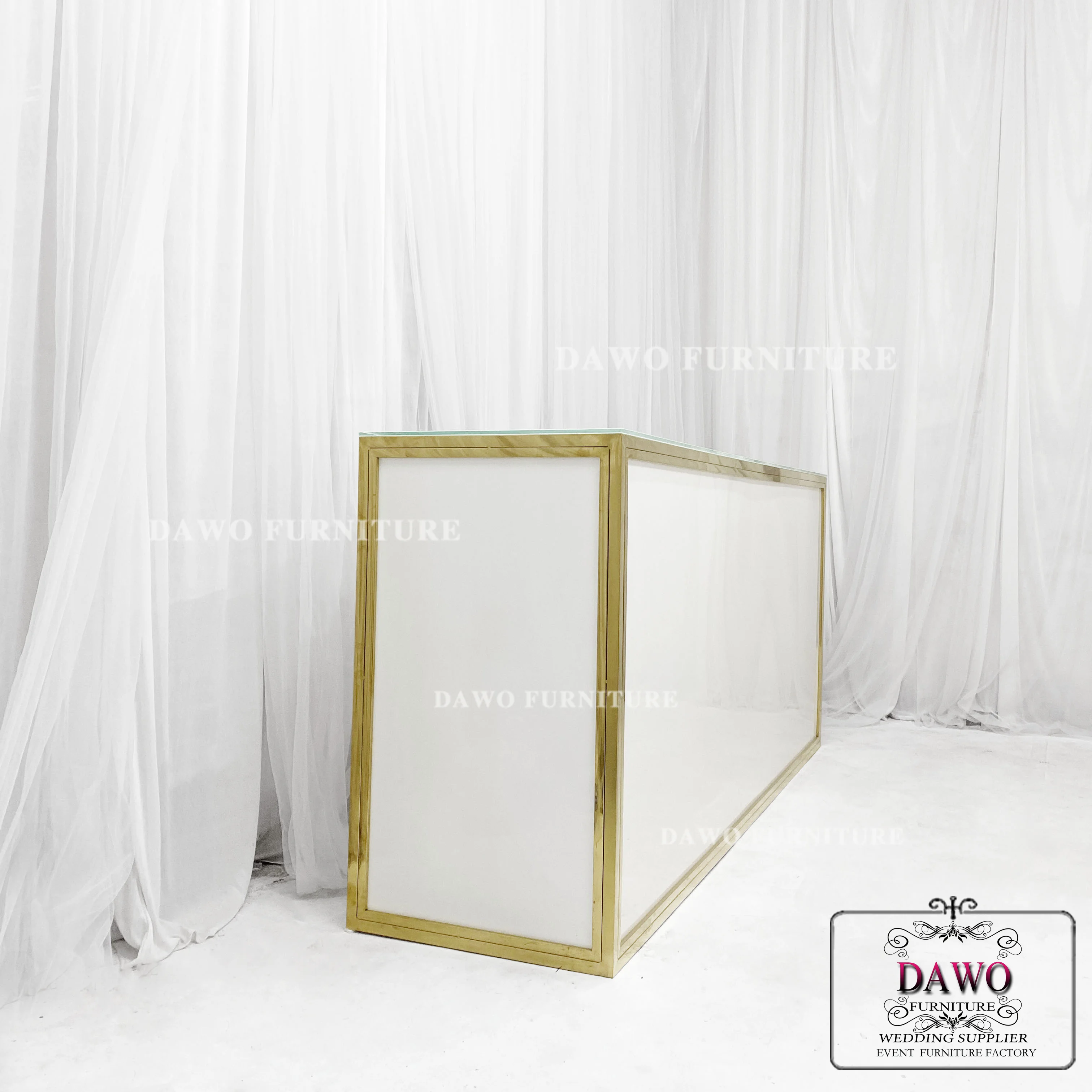 Modern Portable Gold Rectangle Stainless Steel bar Counter| Alibaba.com