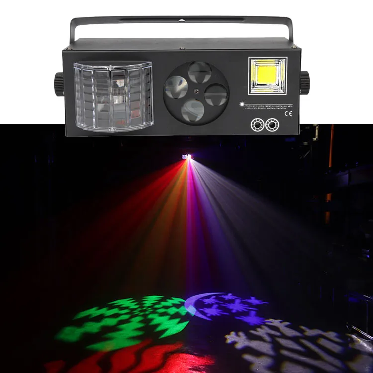 60w Pattern Spot Lights Beam Derby Laser Strobe 4in1 Stage Effect Light ...