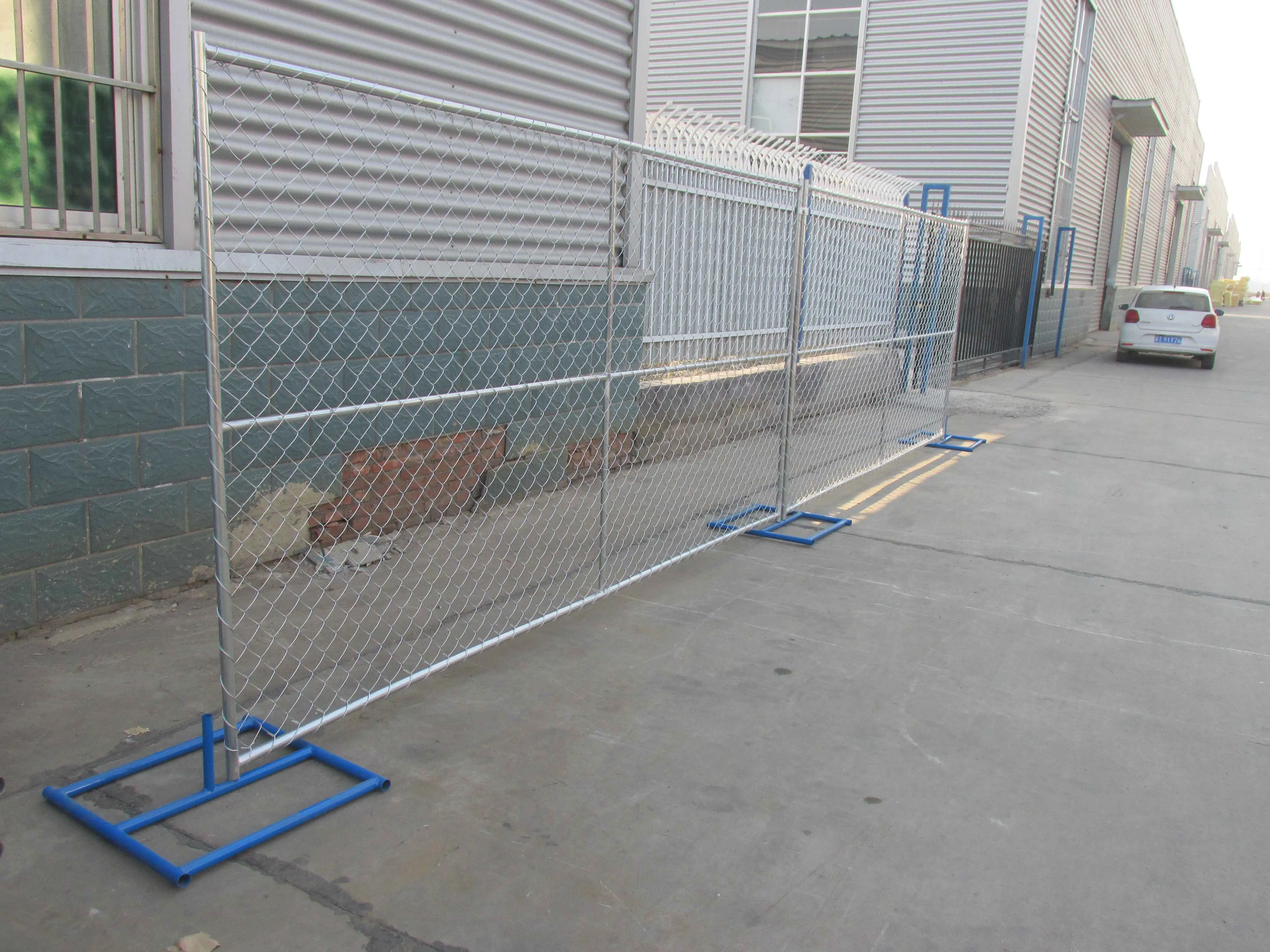 6x12 Portable Galvanized Iron Chain Link Temporary Fence
