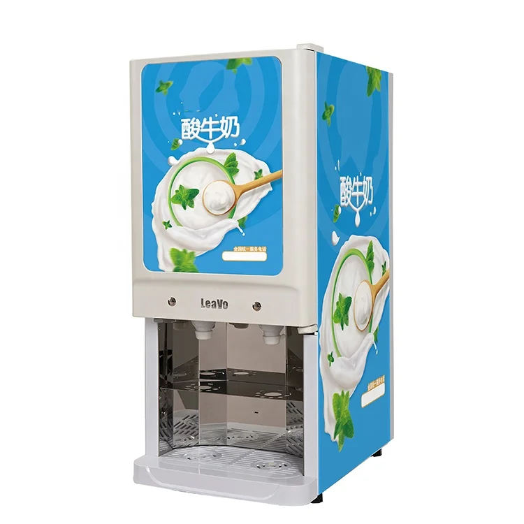 Refrigerated Milk Juice Dispenser - Efficient & Space-saving