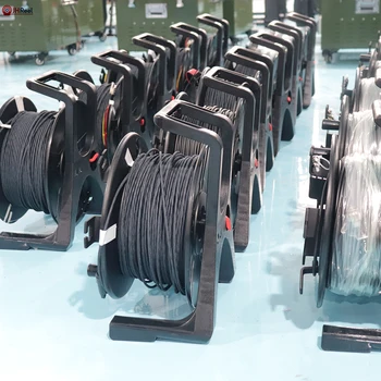 Drum System Unbreakable Fiber Cable Reel With Winder 235 Mm Empty Cable ...